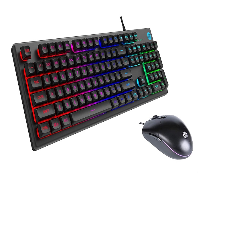 HP KM300F Wired Gaming Keyboard & Mouse Combo, Membrane Backlit, 26 ...